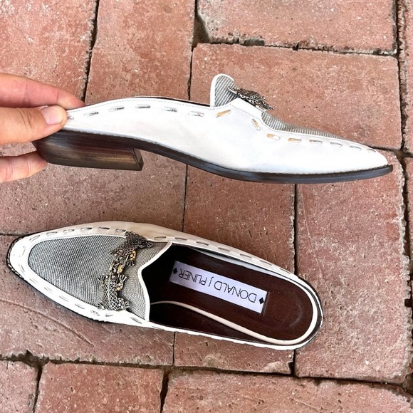 Donald J. Pliner | Shoes | Donald J Pliner Western Style Mule Silver ...